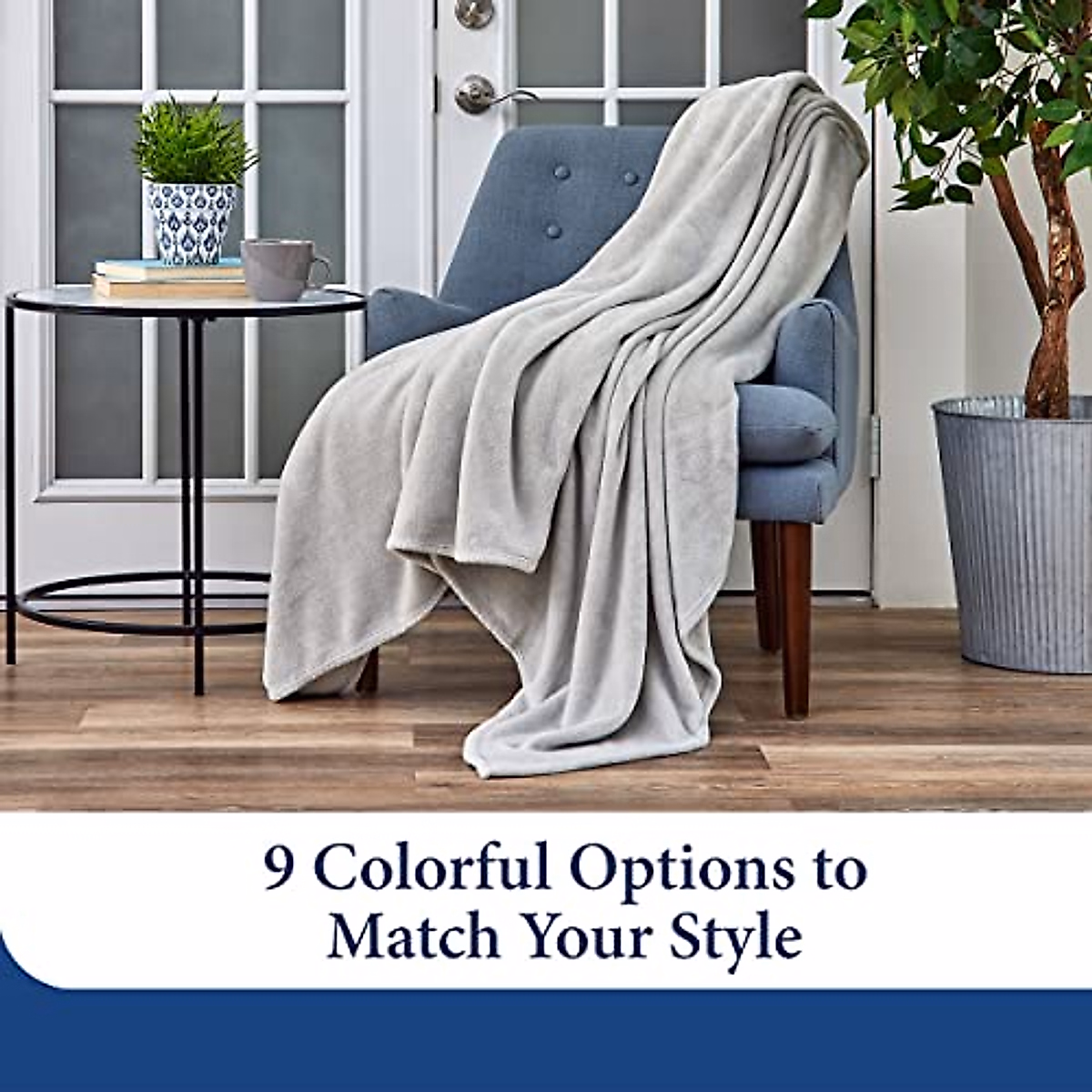 Cosy House Collection Everyday 1500 Series Fleece Blanket - Couch & Travel Essentials - All Season, Stays Fresh & Clean - Soft, Breathable & Skin-Friendly (Throw, Turquoise)