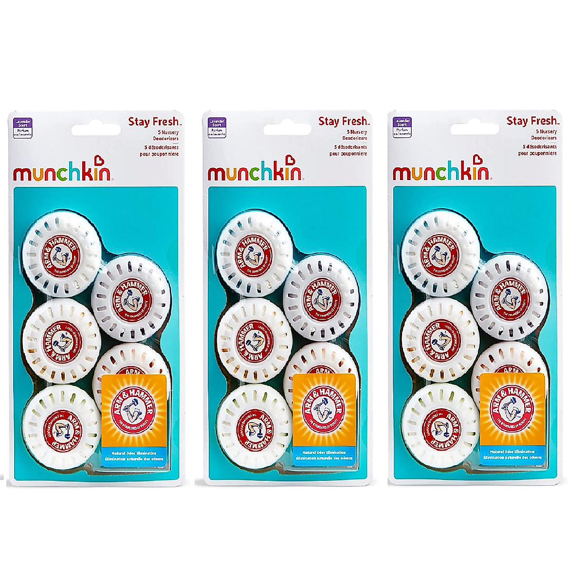 Munchkin Arm and Hammer Nursery Fresheners, 15 Pack