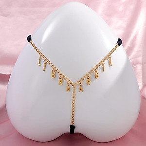 Personalized Sexy Waist Chain Thong for Women Summer Bikini Bottoms Belly Chain