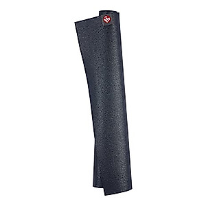 Manduka eKO Superlite Yoga Mat for Travel - Lightweight, Easy to Roll and Fold, Durable, Non Slip Grip, 1.5mm Thick, Midnight Blue, 71" x 24"