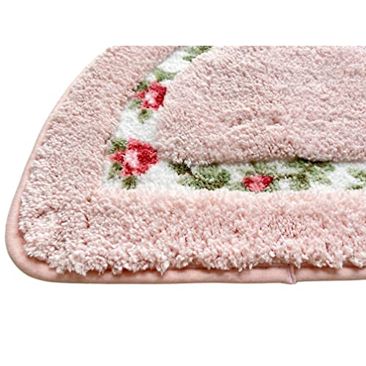 Nice Rose Flower Area Rugs Soft Non Slip Absorbent Bath Mat Bathroom Rugs Door Mat Kitchen Mat 15.74 x 23.62 Inch
