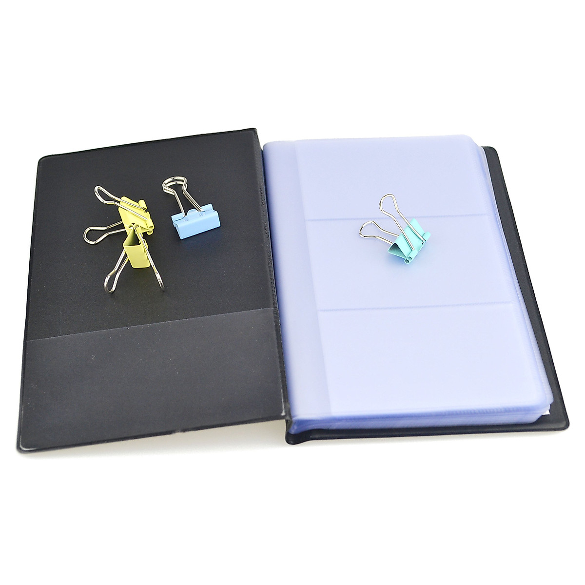 SAMYO Business Card Book Holder Name Card Organizer Professional Office Journal Namecard Holder Organizer Holds 240 Cards - Black