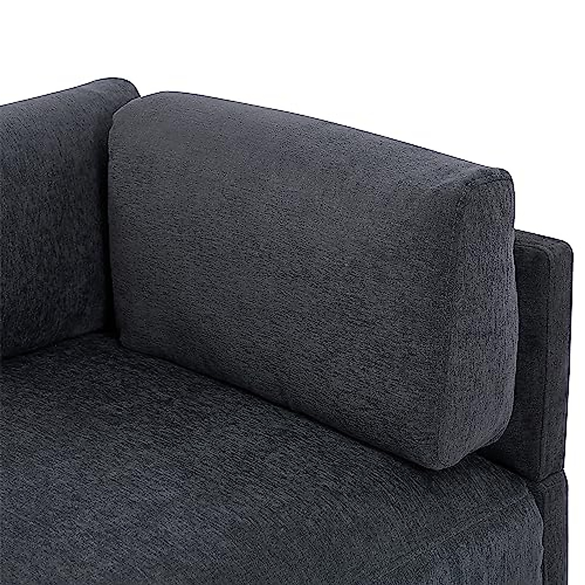 ERYE L-Shape Down Filled Sectional Sofa Couch w/Reversible Wide Chaise, 102” 4-Seater Convertible Corner Sofa&Couch with Pillows Armrests and Movable Ottoman for Home Office Apartment Living Room