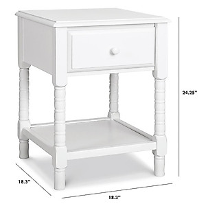 DaVinci Jenny Lind Spindle Nightstand in White