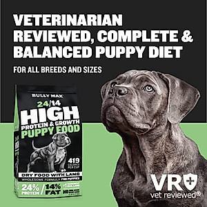 Bully Max Puppy Bundle Pack, High Protein & Growth Puppy Food, Immunity Soft Chews for Growth, Dog Supplements Plus Food