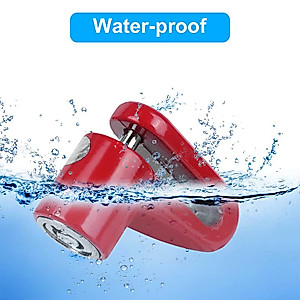 Ainiv Disc Brake Lock, E Scooter Lock Anti-Theft, Cable Bike Lock Waterproof 5FT /12mm Cable with 2 Keys for Scooter, Bike, Electric Bike, Skateboards, Strollers, Lawnmowers with Lock Holders-Red