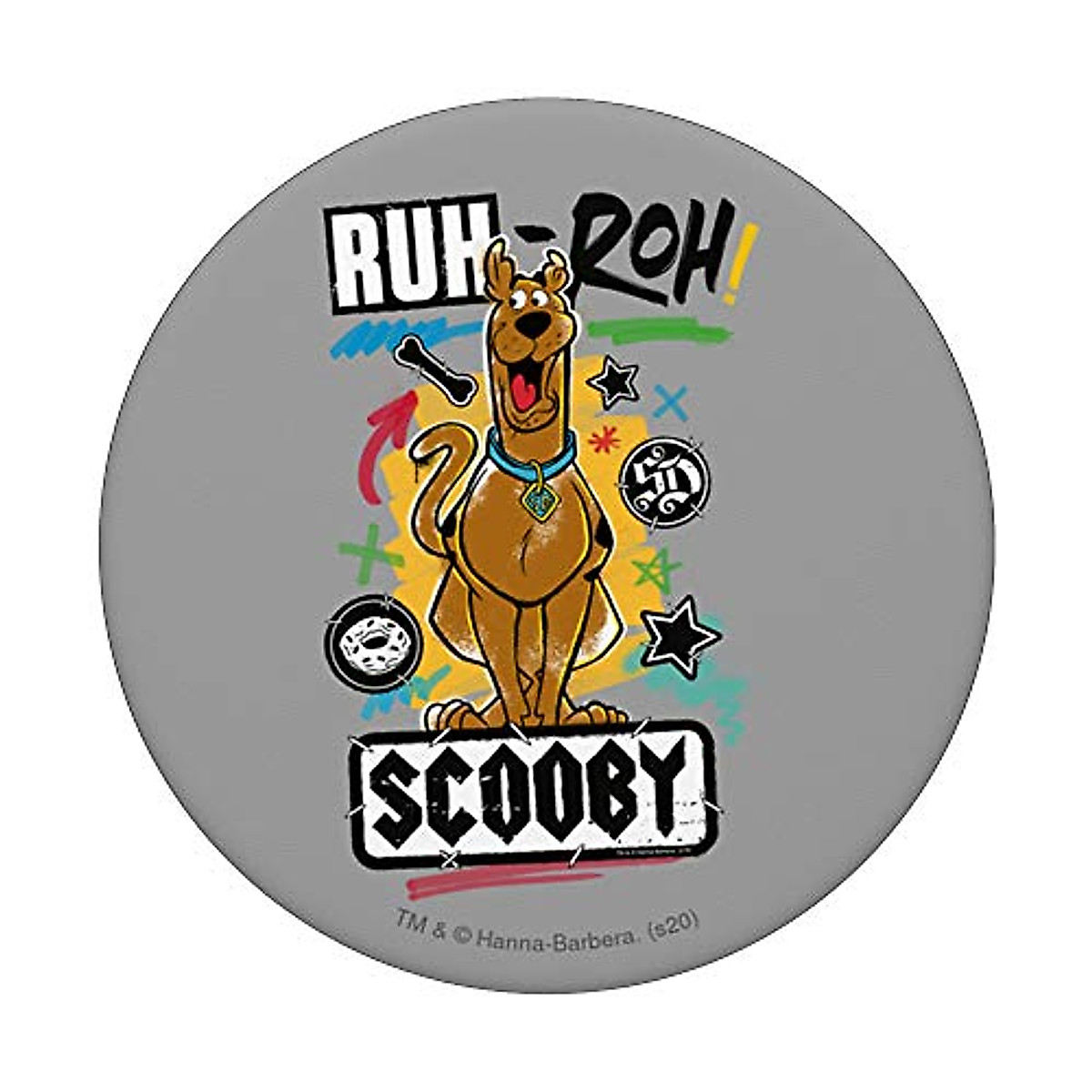 Scooby-Doo Ruh-Roh Meddle PopSockets Swappable PopGrip