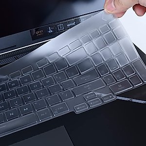 Keyboard Cover for 17.3" ASUS ROG Strix Scar 17 G733 G733ZX G733ZM G733PZ G733PY, ROG Strix Scar 17 SE G733CX, ROG Strix G17 G713 G713QR G733ZS Laptop, ROG Strix G17 Keyboard Skin Protector - TPU