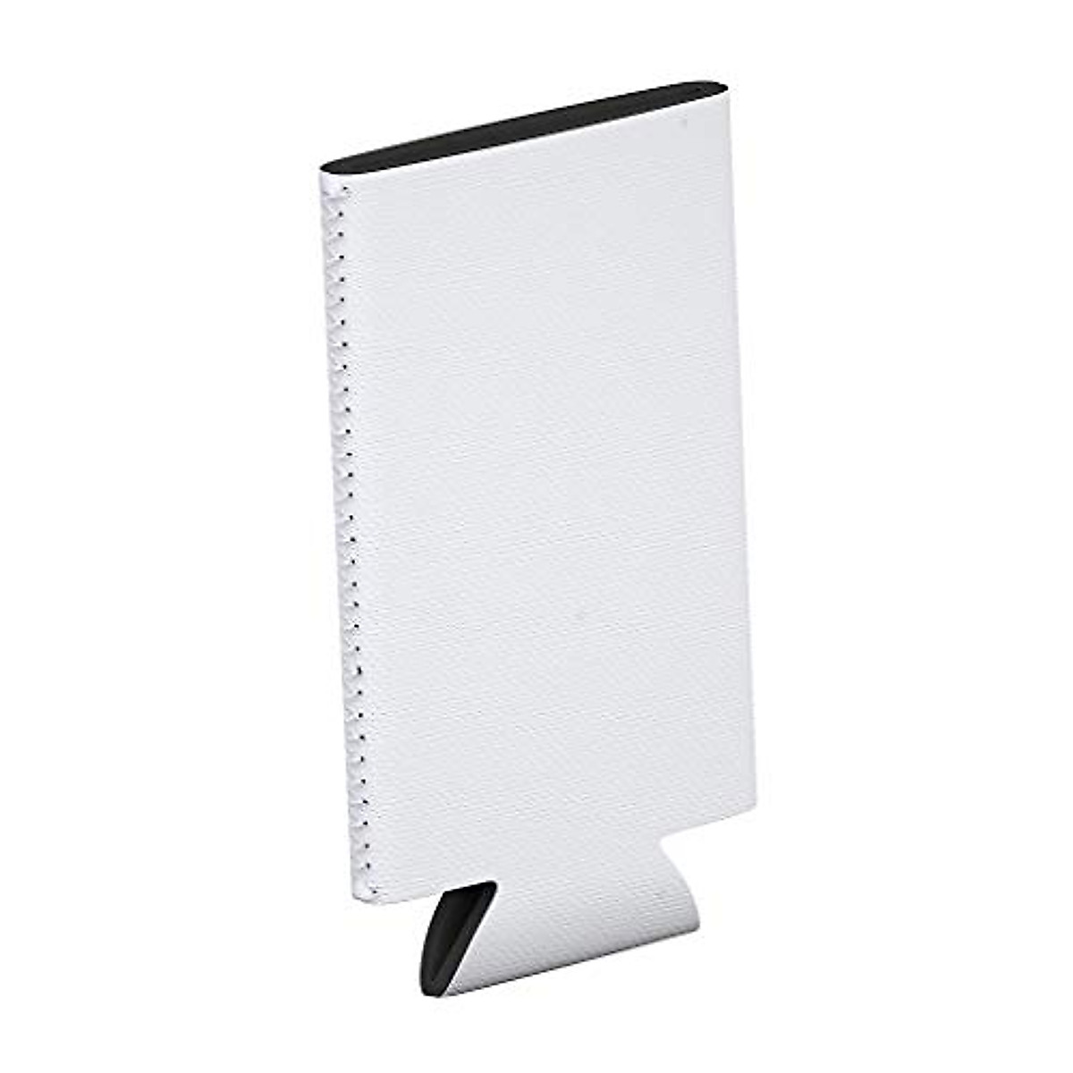 TahoeBay Bulk Slim Can Coolers (50-Pack) Blank Neoprene Sleeves (White)