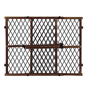Position & Lock Baby Gate, Pressure-Mounted, Farmhouse Collection