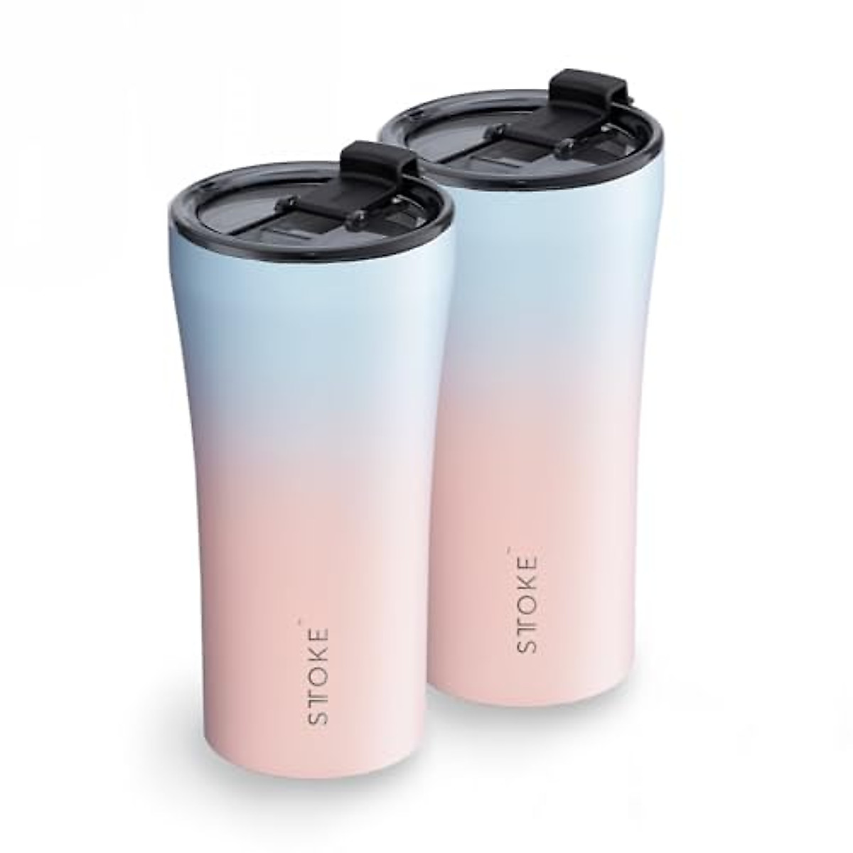 Sttoke Leakproof Lid Shatterproof Tumbler, The Sky Blush, 6.9-inch Height, 16 oz., S16LPOFSB2389
