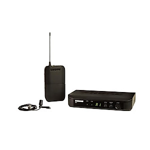 Shure BLX14/CVL UHF Wireless Microphone System - Perfect for Interviews, Presentations, Theater - 14-Hour Battery Life, 300 ft Range | includes CVL Lavalier Mic, Single Channel Receiver | H10 Band