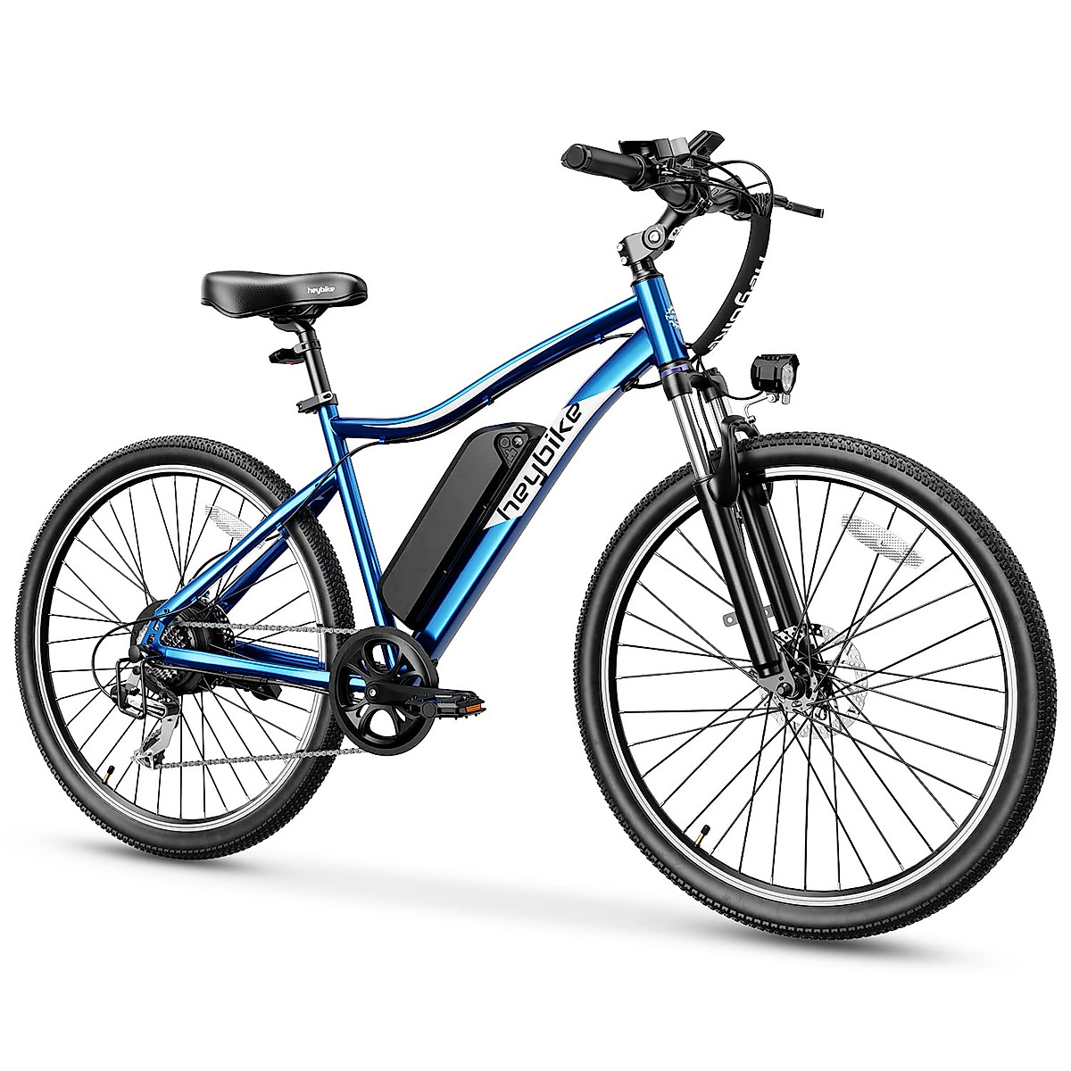 Heybike Race Max Electric Bike for Adults with 500W Motor, 22mph Max Speed, 600WH Removable Battery Ebike, 27.5" Electric Mountain Bike with 7-Speed and front Suspension
