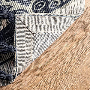 nuLOOM Thomas Paul Printed Octopus Over Board Tassel Area Rug, 5' x 8', Ivory