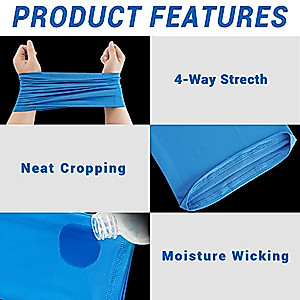 6Pcs Neck Gaiter Cycling Scarf Magic Headband for Men Women, Face Cover Bandana Dust Sun Wind Protection Headwear Balaclava for Yoga Hiking Fishing Motorcycling Camping Sailing