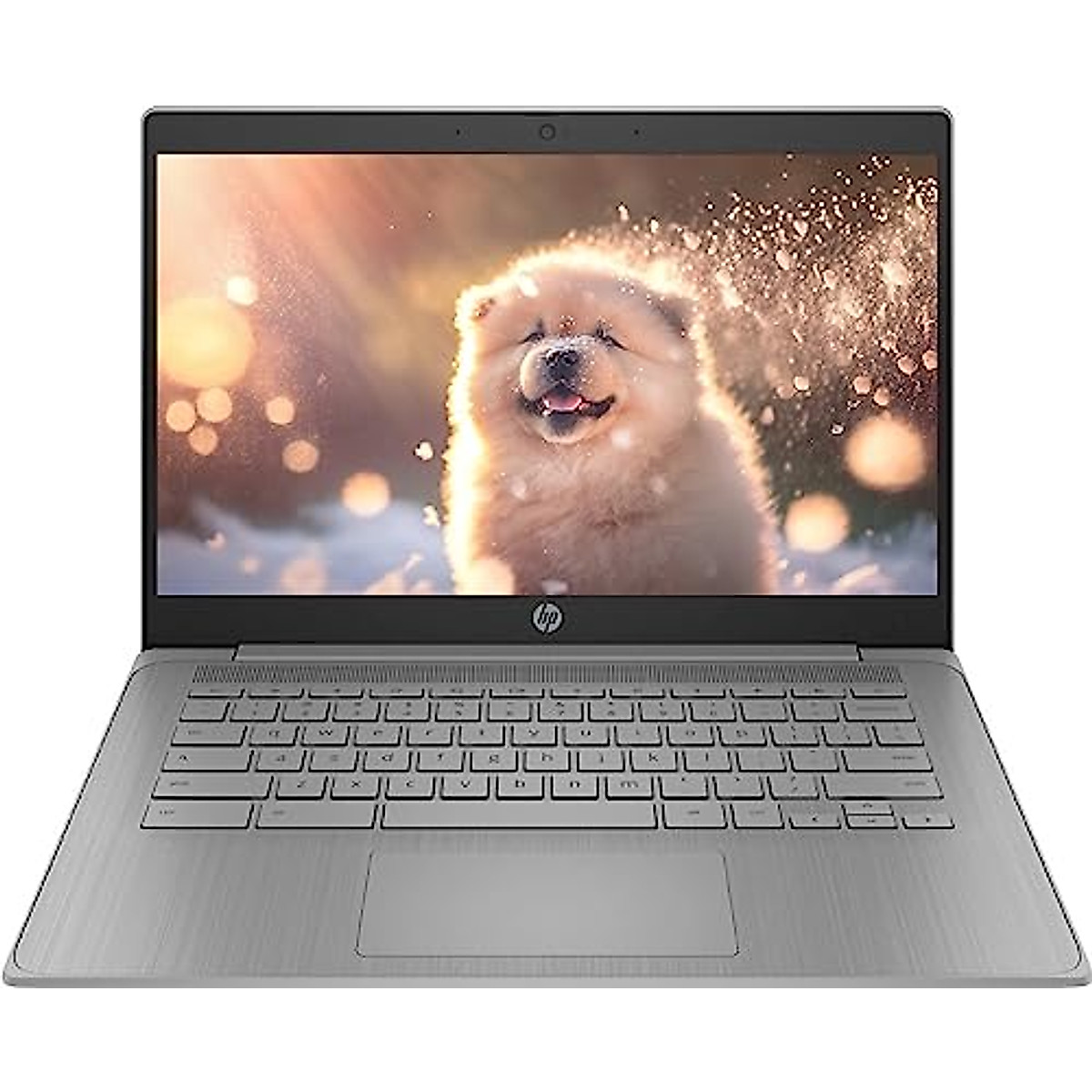 HP Chromebook 14 Inch Laptop for College Students, School, Intel Celeron Processor N4120, 4GB DDR4 RAM, 64GB eMMC, Chrome OS, 720p Webcam, HDMI, Modern Gray, PCM