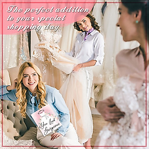 Lewtemi Set of 33 Wedding Dress Shopping Signs Paddles Say Yes to The Props Signs for Bridesmaids and Brides Bachelorette Party Games(Dress Style)