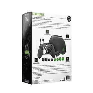 Xbox Controller Accessory Kit for Xbox Series X|S Controllers - Surge Starterpack, Protective Controller Case, Controller Grips, Thumb Grips, Charge Cable, Rechargeable Battery Pack