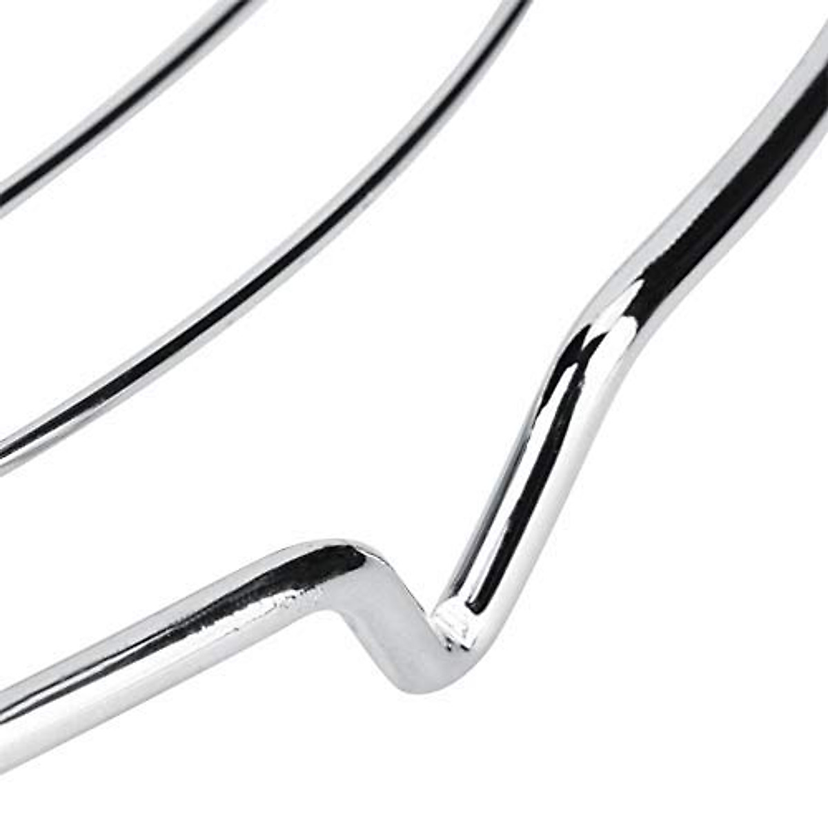 TOPINCN Grill Net BBQ Wire Mesh Rack Metal Round Shape Barbecue Grilled Grid Rack Steaming Cooling Outdoor Garden Camping Picnic Tool