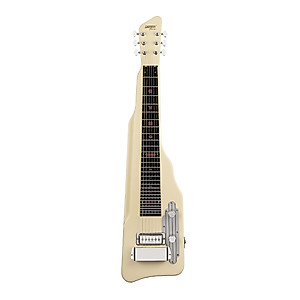 Gretsch G5700 Electromatic Lap Steel 6-String Electric Guitar with Plastic Fingerboard and Mahogany Body (Right-Handed, Vintage White)