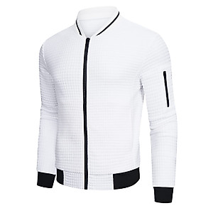 SAVKOOV Mens Lightweight Jacket Casual Bomber Jacket Varsity Coat