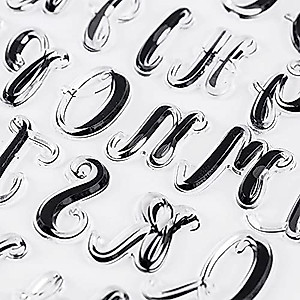 Alphabet Cake Stamp Tools Cookie Stamp Set Alphabet Numbers Fondant Cake Mold (9 pieces)