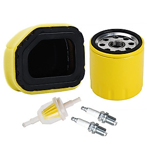 HIFROM 32 083 03-S 32 883 03-S1 Air Filter with 52 050 02-S Oil Filter 25 050 03-S Fuel Filter Spark Plug Tune up Kit Replacement for Kohler SV710 SV715 SV720 SV730 SV735 and SV740 Lawn Mower