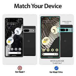 [2 DOME GLASS +1 CAM PACKAGE+ UV Lamp] Whitestone Dome Glass Screen Protector for Google Pixel 7 Pro (2022), Full Tempered Glass Shield with Liquid Dispersion Tech [Bubble free, non slide type installation kit] Screen Guard with Camera Film Protector - 2p