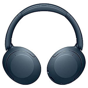 Sony WH-XB910N Extra BASS Noise Cancelling Headphones, Wireless Bluetooth Over The Ear Headset with Microphone and Alexa Voice Control, Blue (Amazon Exclusive)