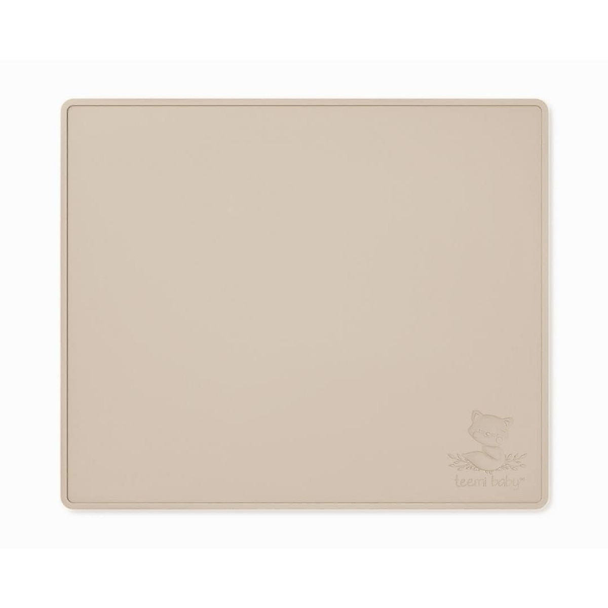 teemi baby Silicone Placemat for Kids | BPA-Free Non-Spill Design (Sand)