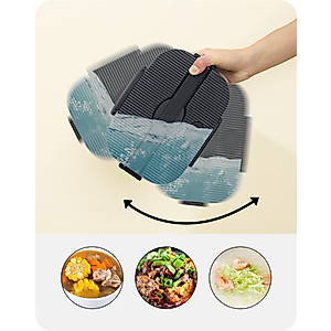 STN Heated Lunch Box,75W Electric Lunch Box Food Heater 1.5L Heated Lunch Boxes For Adults Work With Insulated Bags and Big Cutlery Set For 12V 24V 110V