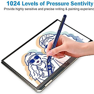 Stylus Pen for HP Envy x360 Touchscreen Laptop Pencil, HP Envy x360 15-bp0,x360 15-cn0,X2 12-e0xx,X2 12g0xx;HP Spectre x360 13-ac0xx 15-blxxx, HP Pavilion x360 11m-ad0 14M-ba0 14-cd0 15-br0