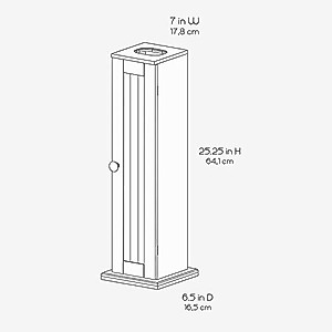 Zenna Home E9153WW Bathroom Storage, 4 Rolls, White