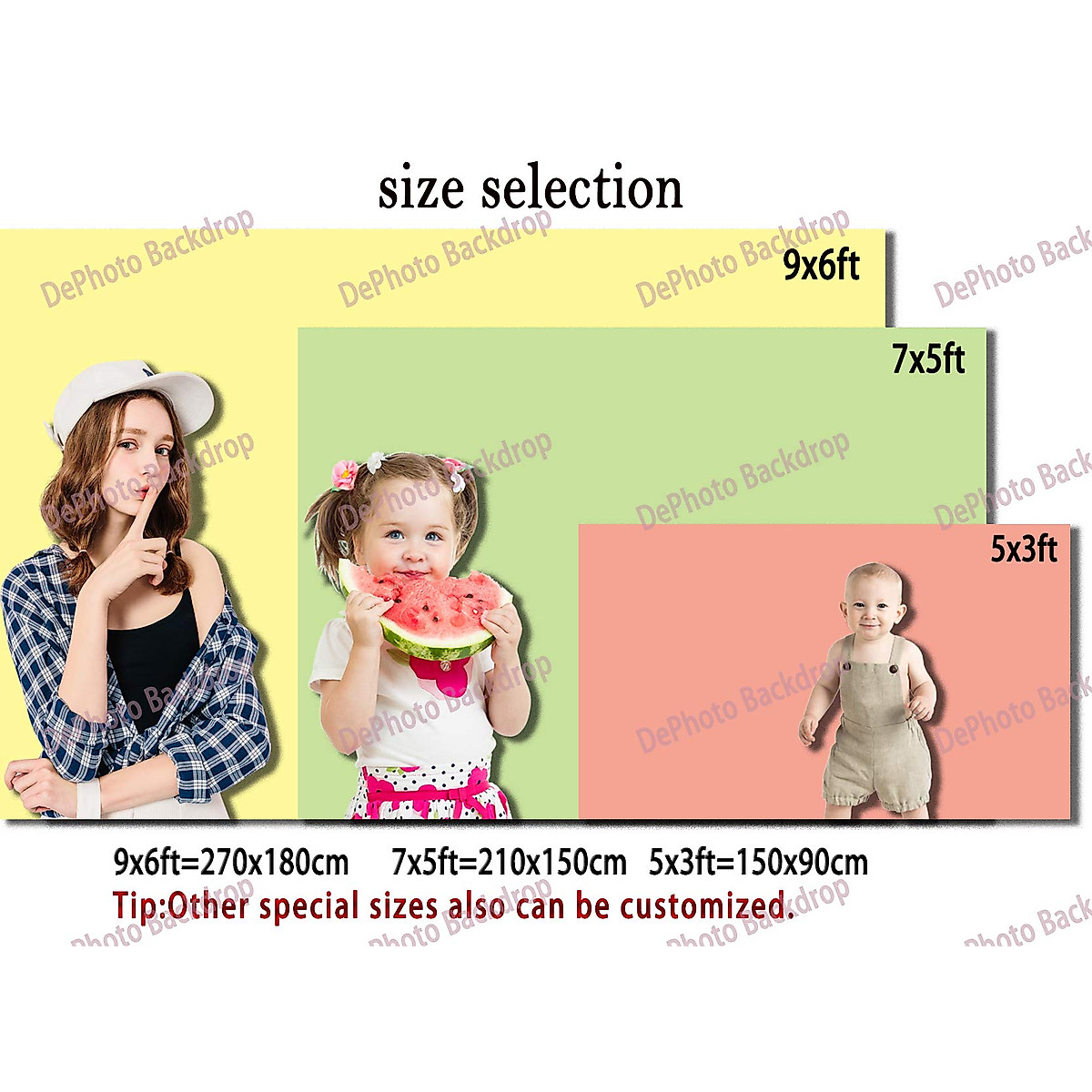 DePhoto Red Christmas Photo Backdrop Santa's Toy Shop Candy Cane in Snow World Xmas Family Holiday Party Banner Photography Background Supplies Decor Studio Prop PGT673C 10x8ft