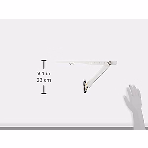 AC-Safe C Safe Universal Light-Duty Air Conditioner Bracket for ACs up to 80-lbs to Protect and Support the Unit and Window Frame, No Size, White
