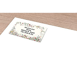 Stonehouse Collection | Personalized Wildflower Address Labels | 90 Custom Return Address Labels | Floral Wedding Envelope Labels | (Wildflowers)