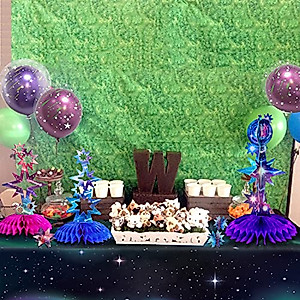 Iridescent Star Centerpiece for Party Table Decorations Celestial Shooting Aurora Galaxy Planet Starry Night Sky Wedding Birthday Bachelorette Bridal Baby Shower Anniversary Engagement Party Supplies