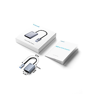 Lemorele USB to HDMI Adapter for MacBook Air/Pro/Mini, 1080P@60Hz USB to HDMI Cable for Mac Supports Mirror/Expansion Mode Multi Display Video Adapter Compatible with Windows7,8,10/MacOS10.15