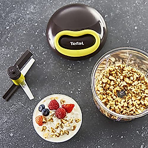 Tefal K13210 Black, Green, Transparent Manual Food Chopper (Black, Green, Transparent, Stainless Steel, 0.9 L, China, 850 g, 140 mm)