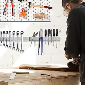 Maypes Stainless Steel Knife Magnetic Strip Multi Use Magnetic Knife Holder for Kitchen Organization Magnetic Tool Organizer for Wall Kitchen Knife Rack Utensil Holder Tool Holder 16 Inch