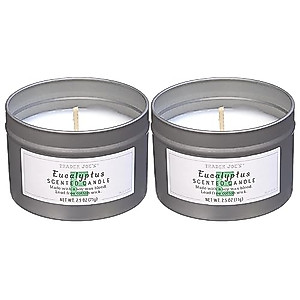 Trader Joe's Eucalyptus Scented Soy Candle (2 Pack)