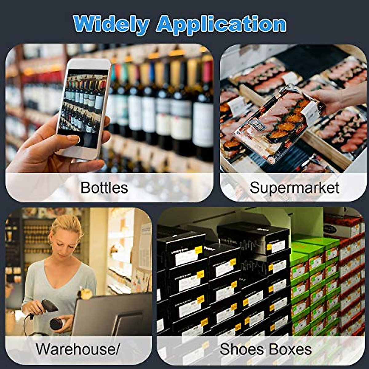 TeinenRon T5890K Receipt Printer 58mm Thermal POS Printer USB Desktop Barcode Bill Printer 90mm/s High Speed Mini Small Printing Machine Support ESC/POS for Shipping/Business/Restaurant/Kitchen