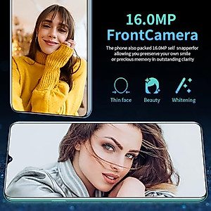 Rino9Pro Cheap Smartphone, 3 in 1 Navigation System Cell Phone, 16GB RAM 1TB ROM Unlocked Mobile Phones, 5G Network, Dimensity9000 (10 cores) CPU,Blue-1TB