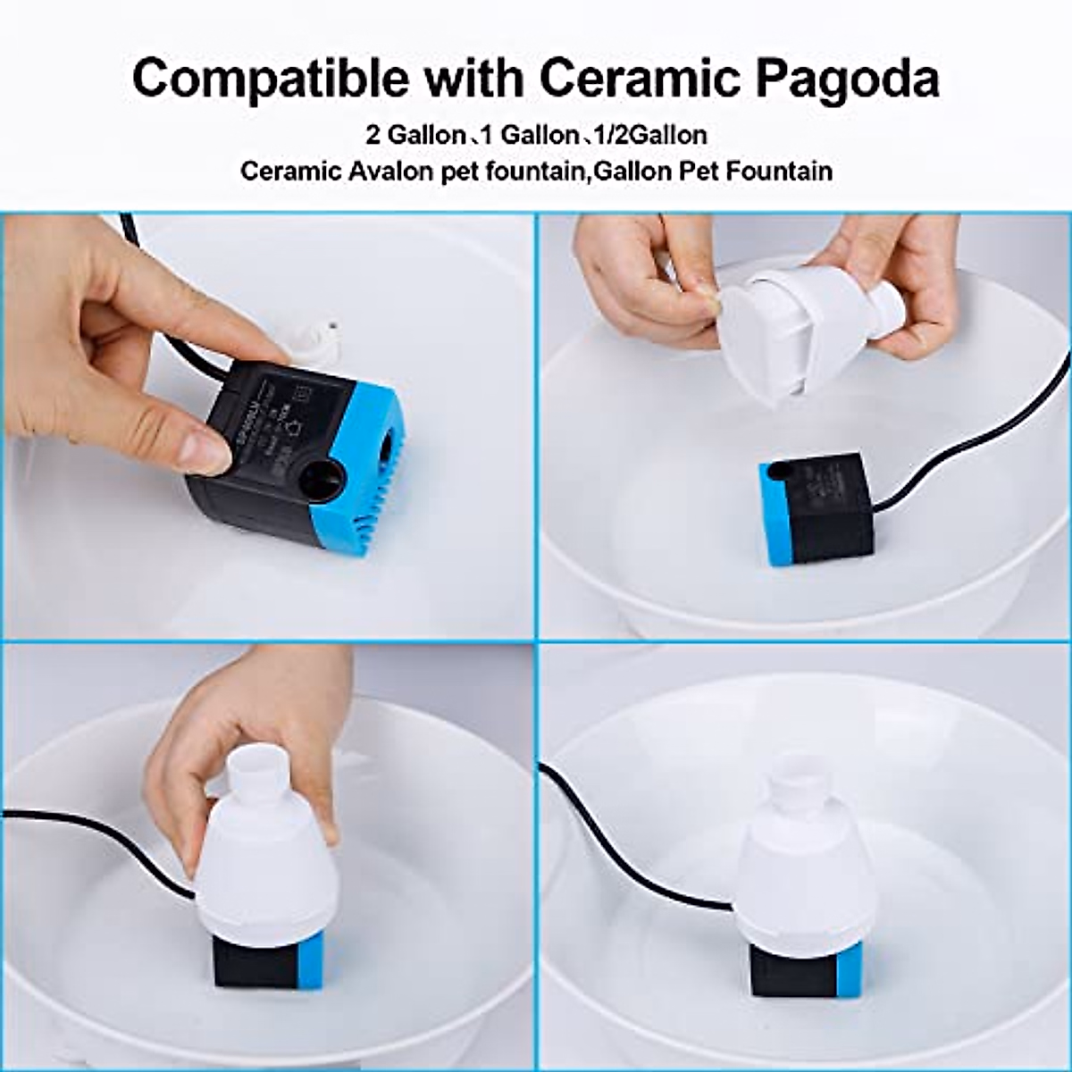 SanKlev Filter Housing Replacement Compatible with Petsafe Drinkwell Seascape, Pagoda, 2 Gallon, 1 Gallon, 1/2 Gallon, Avalon, Sedona, Butterfly Creekside & Seaside Pet Fountains