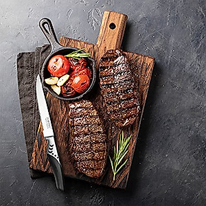 JXWING German High Carbon Stainless Steel Steak Knives, Premium 8-Piece Steak Knife Set