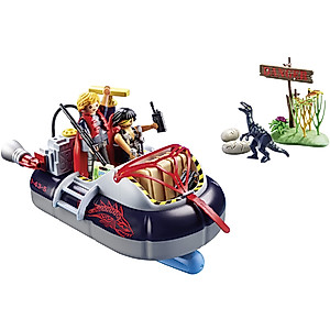 Playmobil Dino Hovercraft with Underwater Motor