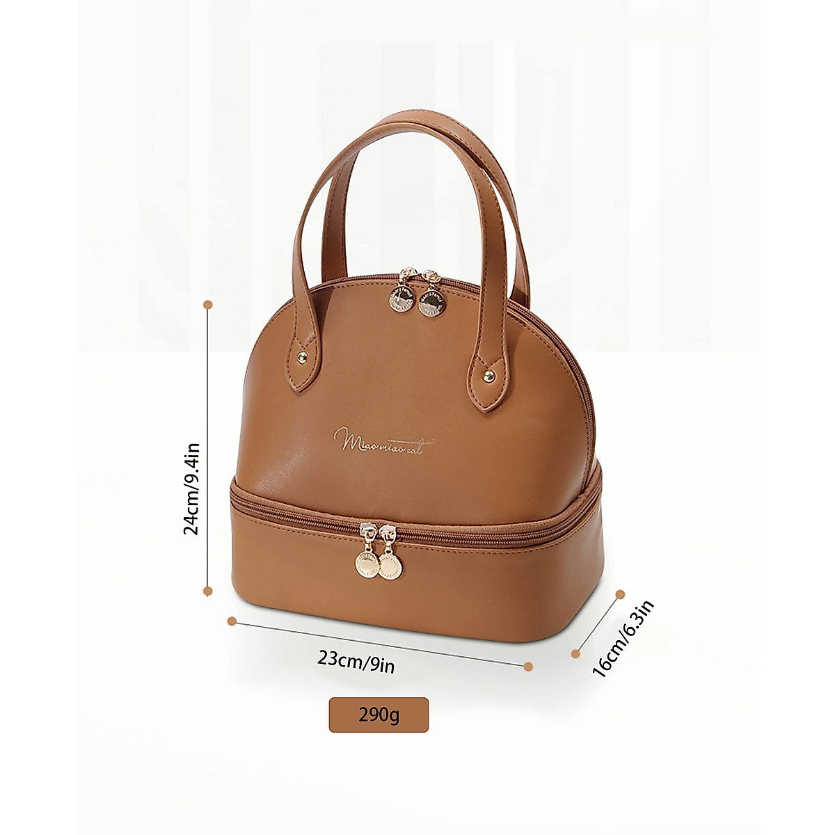 VCROMTY Small Lunch Bag for Women, Soft Cooler Bags Insulated with Double Layer Leak Proof, Reusable Portable Lunch Box Bags for Travel/Work