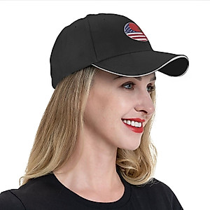 Yin Yang Flag Combination of America and Morocco Baseball Cap Men Women Casual Duck Tongue Hat Casquette Caps Black