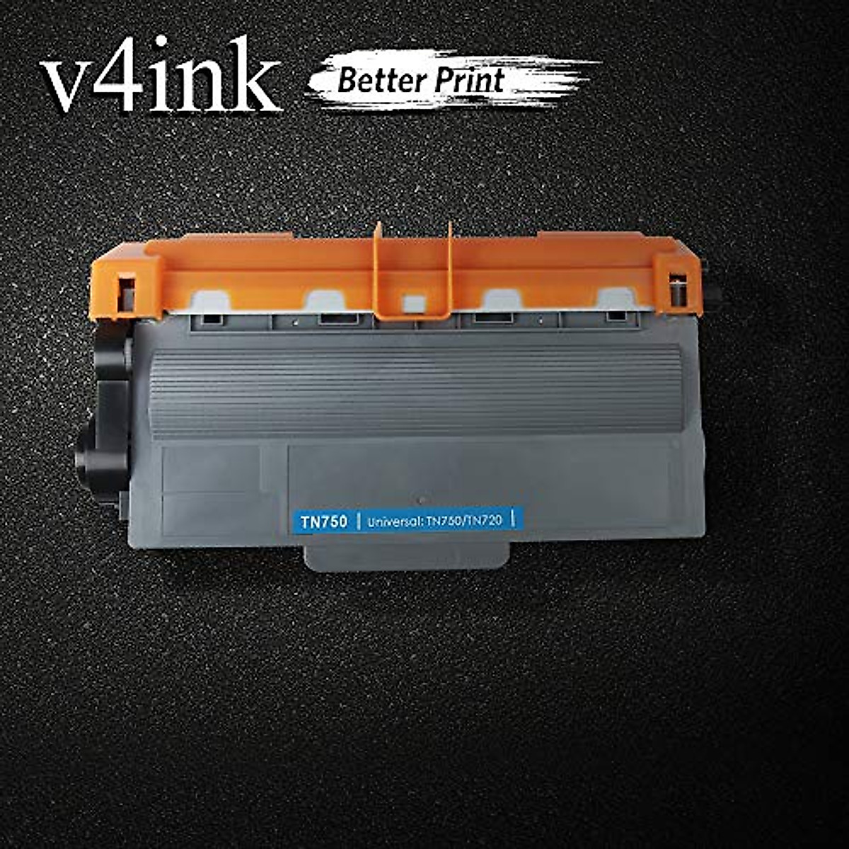 v4ink Compatible Toner Cartridge Replacement for Brother TN-750 TN750 TN-720 High Yield Toner Black for Brother hl-5470dw hl-6180dw HL-5450dn dcp-8110dn mfc-8710dw mfc-8950dw Printer, 1 Pack