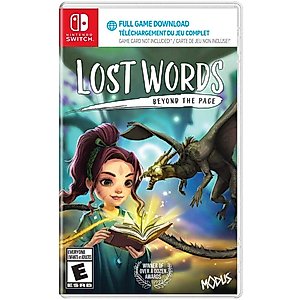 Lost Words: Beyond The Page Nintendo Switch (Game Download Code In Box)